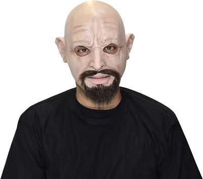 Derek Latex Mask Old Man Scary Fancy Dress Up Halloween Adult Costume ...