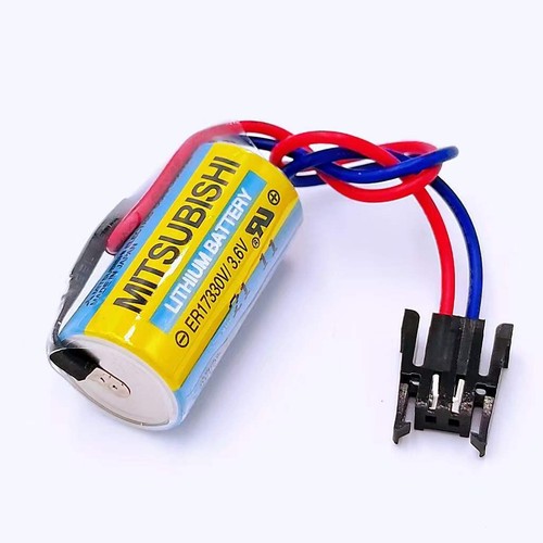 2pcs ER17330V/3.6V 1700mAh A6BAT Mitsubishi PLC Lithium Battery Size 2 ...