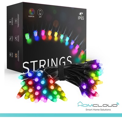 Stringa di Luci decorative a Led Smart OUTDOOR RGB-IC Wi-Fi+Bluetooth ...