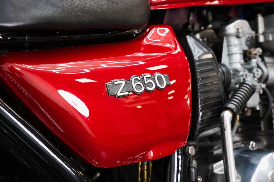 1978 KAWASAKI Z650 CLASSIC MOTORCYCLE 'CANDY SUPER RED' ONLY 2-OWNERS ...