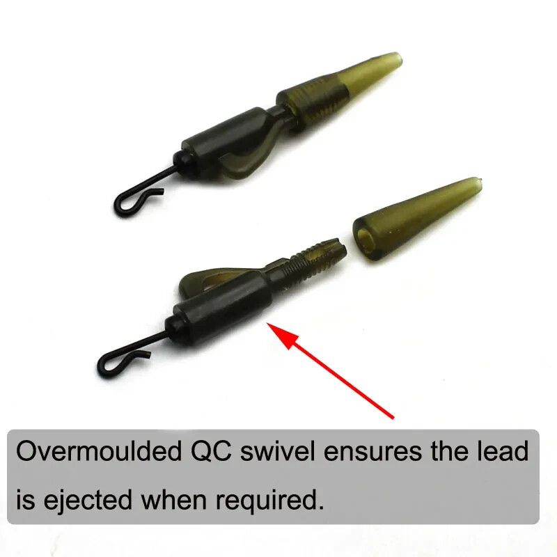 QUICK CHANGE HYBRID LEAD CLIPS + TAIL RUBBERS - CARP FISHING TERMINAL ...