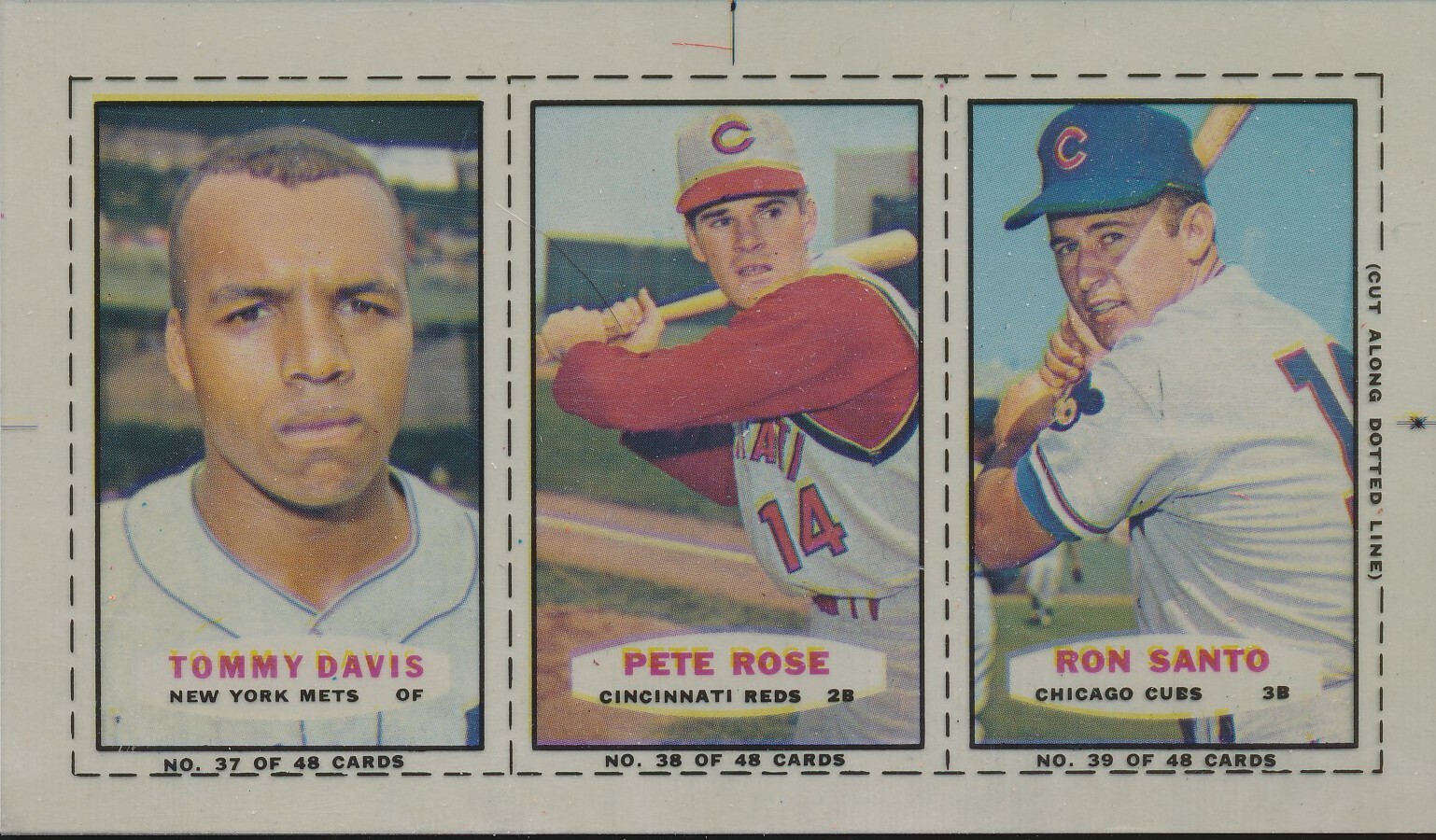 1967 Bazooka Panel #37-39 Acetate Proof Set of 4. T.Davis, Rose, Santo ...