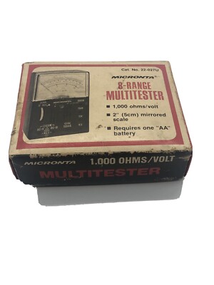 VINTAGE Micronta 8 Range Multitester 1,000 OHMS/VOLT | eBay