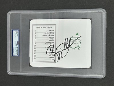 Bryson DeChambeau Signed Masters Scorecard Autographed Auto PSA COA | eBay
