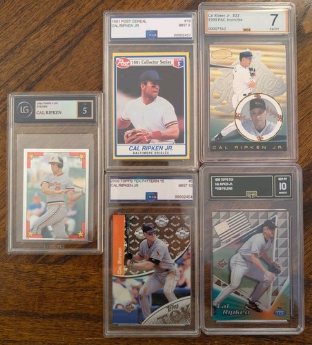 Lot Of (5) Graded Cal Ripken Jr Cards - Free Shipping | eBay