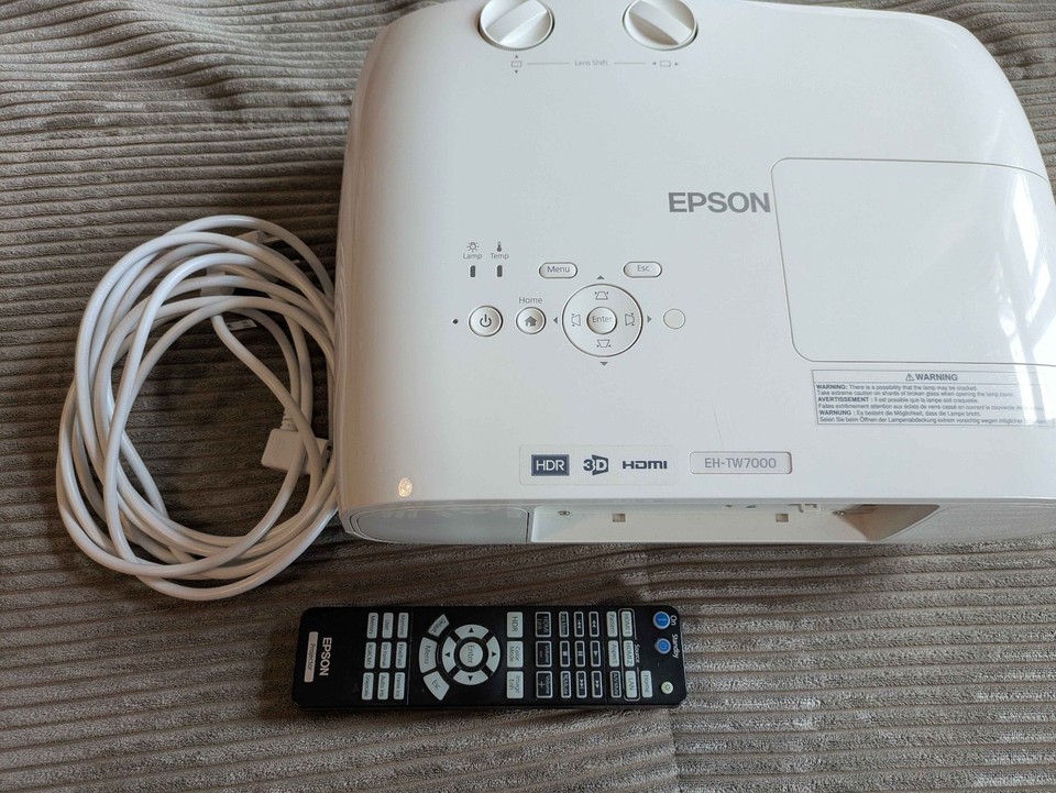 Epson EH-TW7000 4K Ultra HD 3000 Lumen DLP Beamer HDR | eBay.de