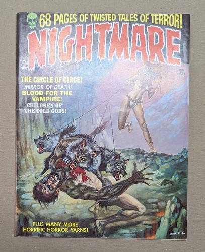 NIGHTMARE #2 (Skywald 1971) VF/VF- Horror Magazine Boris Vallejo | eBay