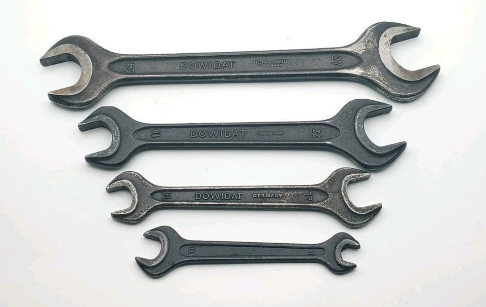 4 Dowidat Double Open-End Wrench DIN 895 German Metric Automotive Tool ...