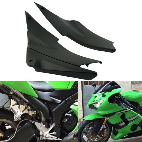 1Pair Black Tank Side Fairing Cover Panel Kit For Kawasaki Ninja ZX6R ...