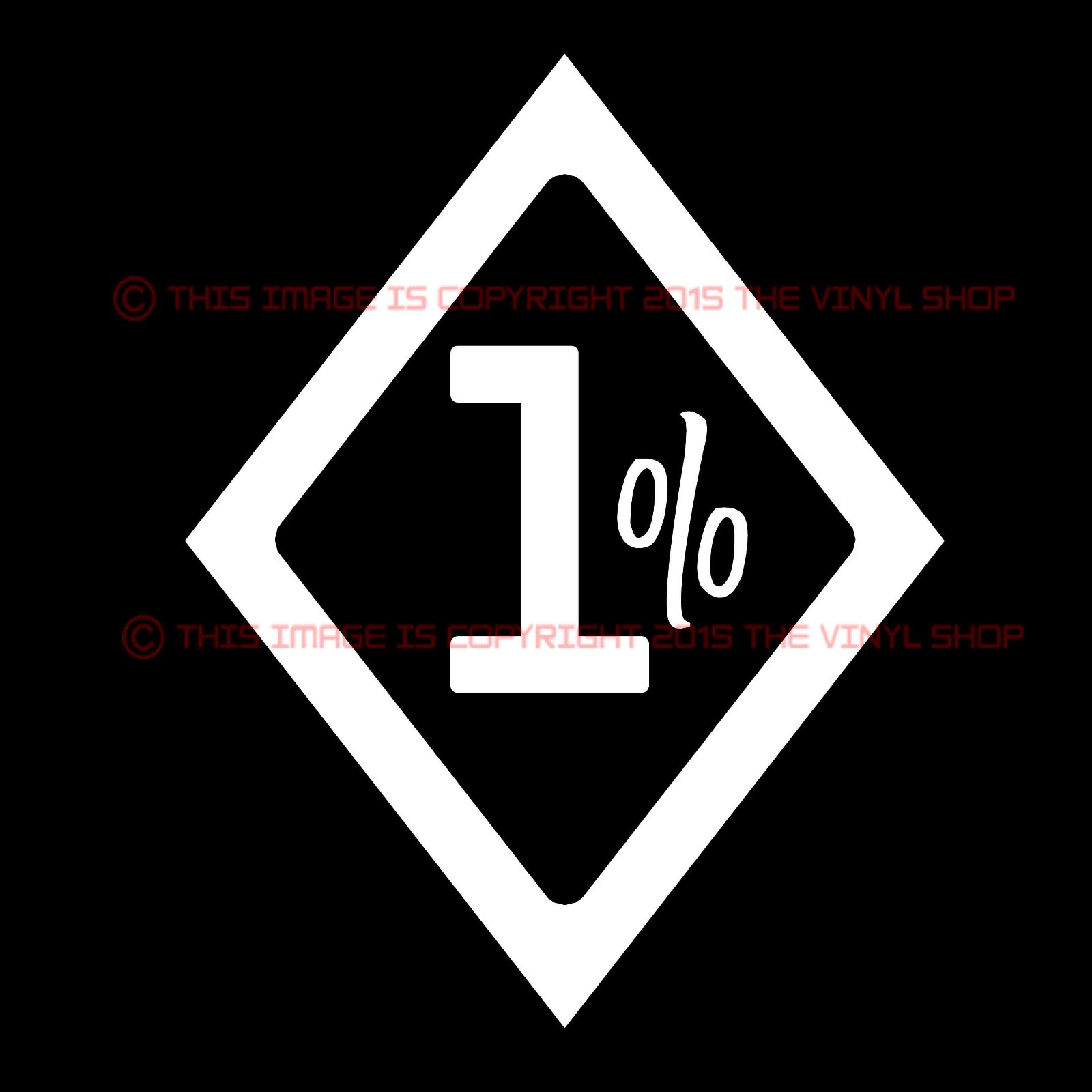 Outlaw biker 1%er tank or helmet decal Street Outlaws FITS ALL ...