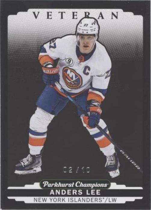 2022-23 Upper Deck Parkhurst Champions - Anders Lee #179 Black /10 for ...