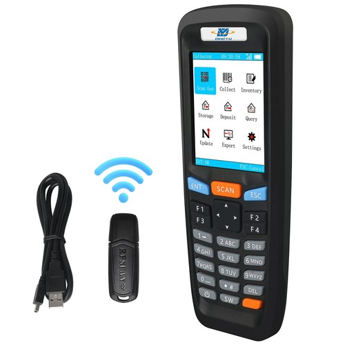 Barcode Scanner Wireless 1D Data Collector Portable Inventory Scanner ...
