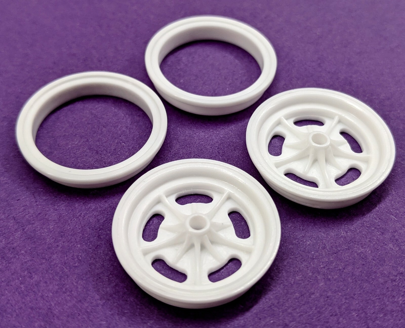 Resin 1/16 Scale Halibrand Sprint Funny Car Front Wheels - Fit Atlantis ...