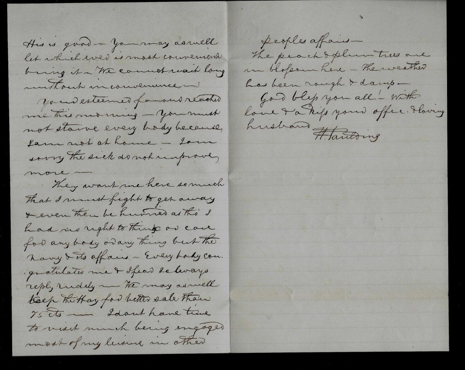 CIVIL WAR LETTER - Admiral Paulding - Rebels Tear up Baltimore Railroad ...