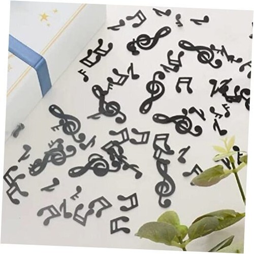 2000Pcs Black Musical Note Confetti Plastic Note Decoration Table ...