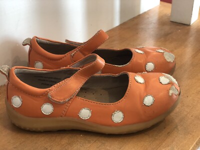 Puddle Jumper Shoes Orange With White Polka Dots Girls Size 30 US 13 | eBay