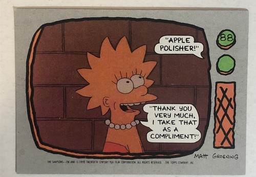 The Simpson’s Trading Card 1990 #88 Lisa Simpson | eBay