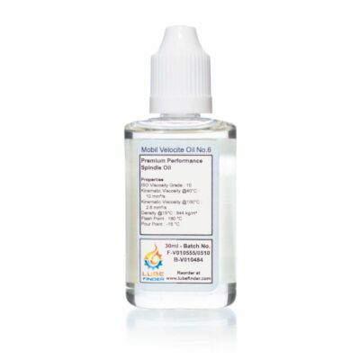 30ml Mobil Velocite Oil No.6 ISO VG 10 Bearing Spindle Oil Linn Gold ...