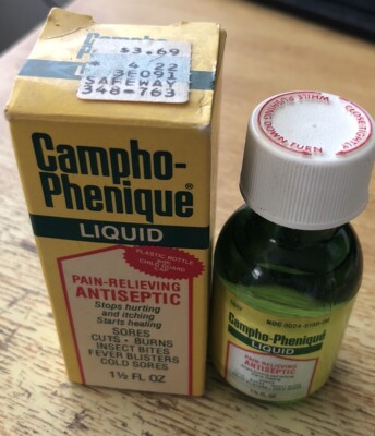 Campho-Phenique Liquid 1-1/2 Oz. Pain Relieving Antiseptic *Unused ...