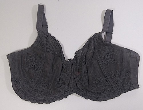 Comfort Choice Womens Bra Size 42C Gray Floral Lace Underwire No ...