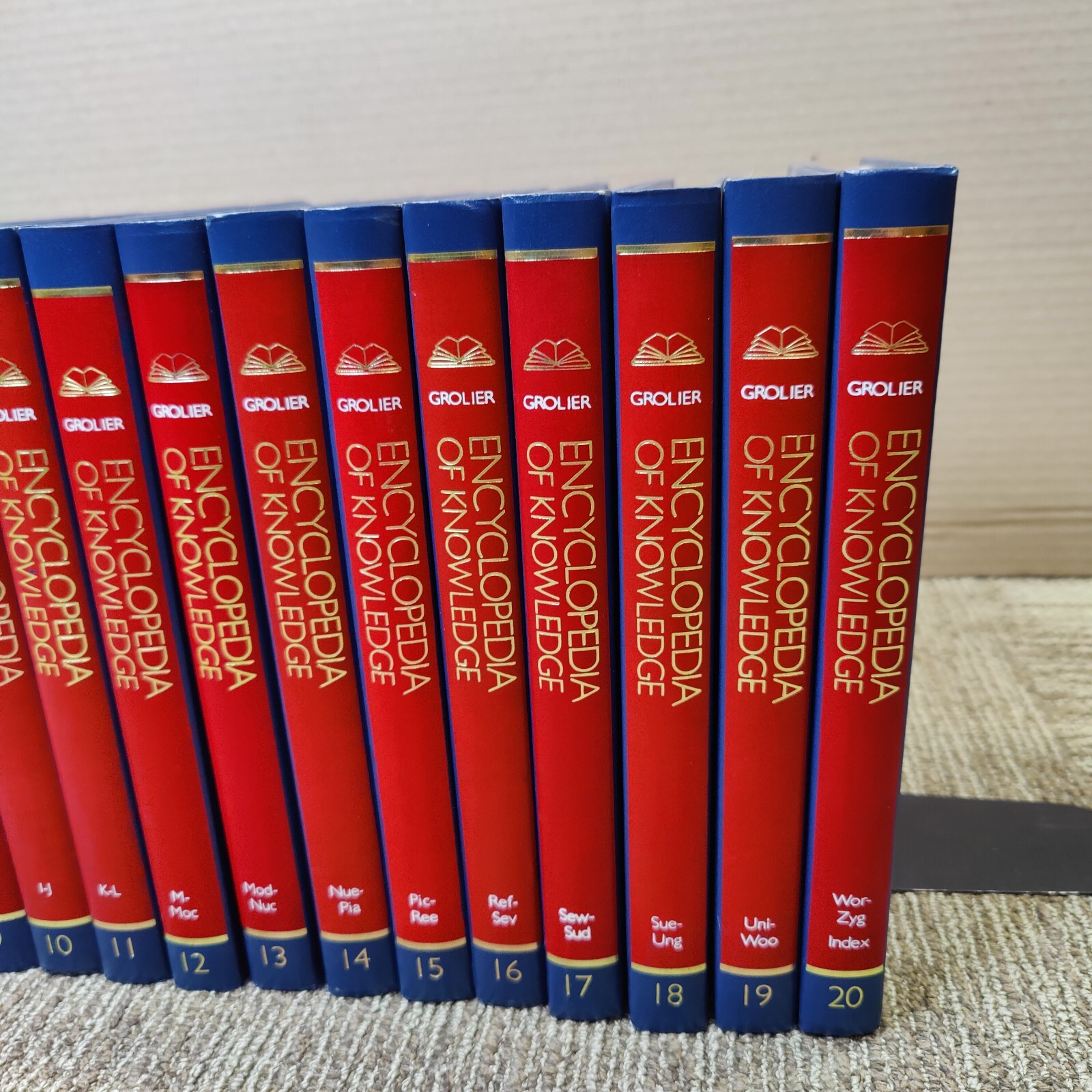 GROLIER ENCYCLOPEDIA OF KNOWLEDGE 1991 Full Set 20 Volumes Abridged ...