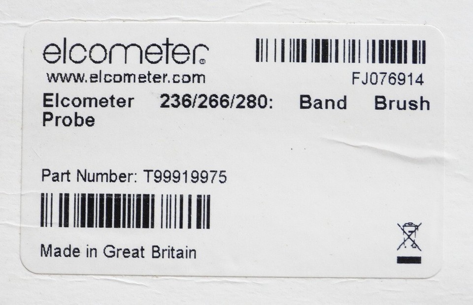 NOS ELCOMETER 236/266/280: BAND BRUSH PROBE PART NUMBER T99919975 | eBay