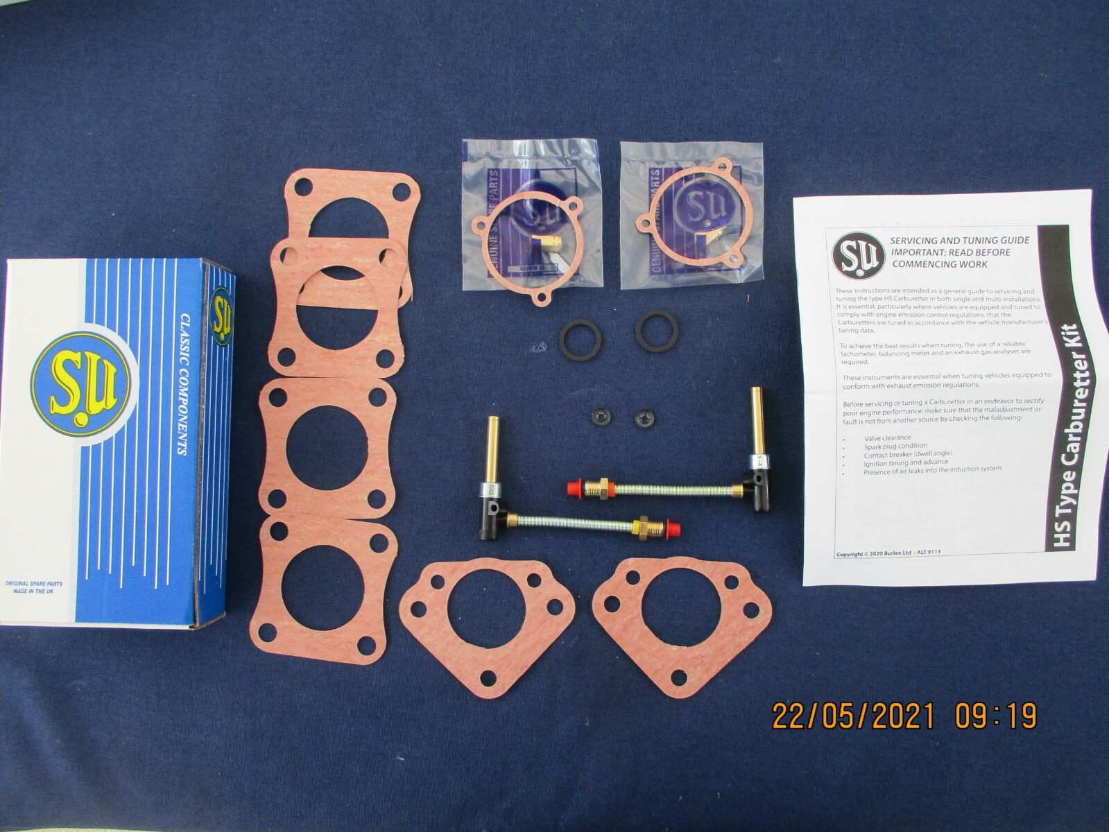 Triumph Tr4a SU Twin Carb Service Kit Hs6 for sale online | eBay