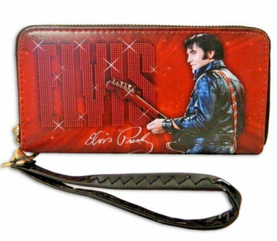 Elvis Presley Wallet 7.5"X4" - Zippered -Licensed Signature Product ...