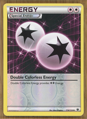 Double Colorless Energy - 114/124 ~ Reverse Holo ~ XY Fates Collide ...