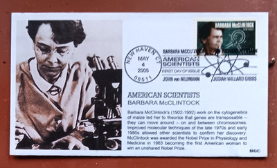 SCIENTIST BARBARA MCCLINTOCK GENETICIST 2005 BGC CACHET FDC UNADDR | eBay