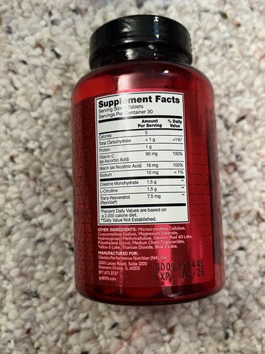 BSN Nitrix Concentrated Nitric Oxide Booster Huge Pumps Vascularity ...