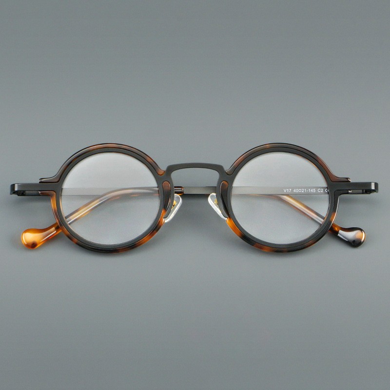 Deluxe Small Round Retro Eye Glasses Full Rim Retro Clear lenses ...