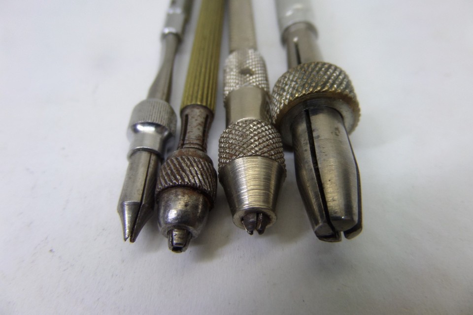 Vintage Pin Vise Watchmakers Jewelers Drill Watch Tool 4 Vices Vigor ...