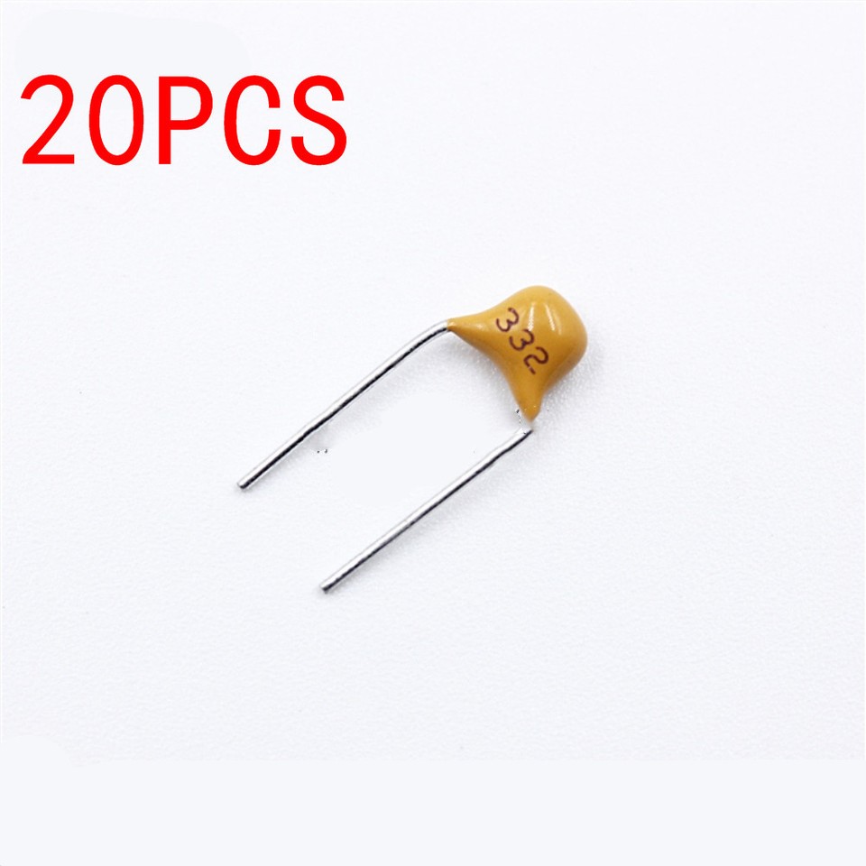 20Pcs NEW 3.3NF 3300PF 332 50V Monolithic Ceramic Chip Capacitor | eBay