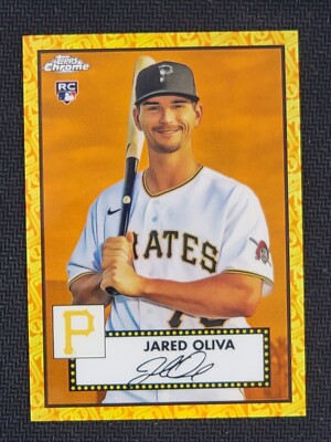 JARED OLIVA RC Orange 70th /25 2021 Topps Chrome Platinum Anniversary ...