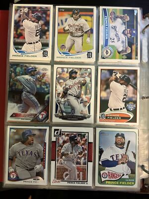 9 Card Lot Prince Fielder RC Milwaukee Brewers Tigers Texas Rangers ...