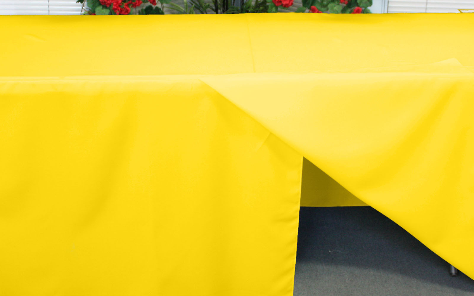 Trestle Table cover tablecloth Fitted yellow 4 foot market fair folding ...