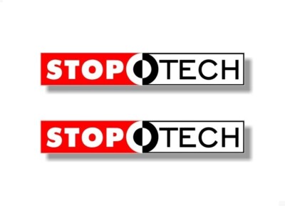 2 STOPTECH Vinyl Graphics Decals Brake Pads Rotors Stickers Stop Tech ...