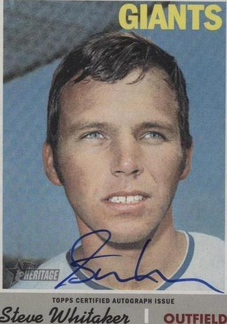 2019 Topps Heritage - Real One Autographs Steve Whitaker #ROA-SW (AU) for sale online | eBay