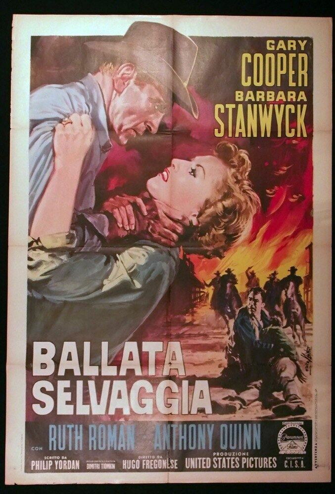 BLOWING WILD (1953) 28891 Gary Cooper Barbara Stanwyck Movie Poster | eBay