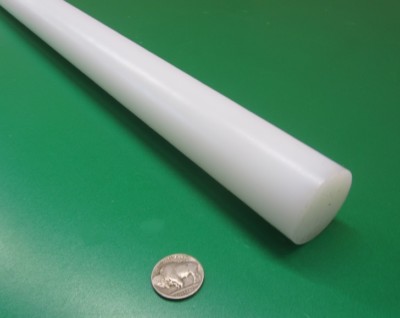 UHMW White Round Rod 1.375" Diameter x 24" Long, 2 Unit, 4 Feet | eBay