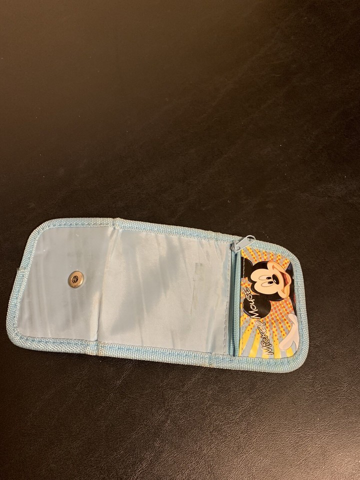 Disney Mickey Mouse Licensed TriFold Wallet Light Blue | eBay