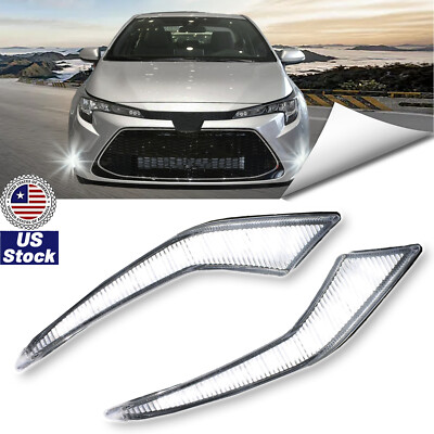 LED Front Daytime Running Light Fog w/Turn For Toyota Corolla L LE XLE ...