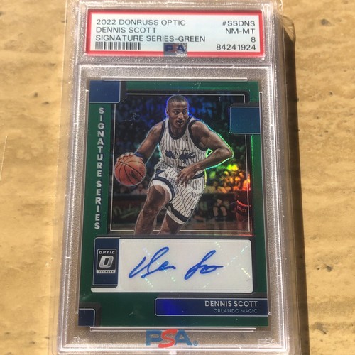 🔥2022 Donruss Optic Dennis Scott Signature Series-Green Auto Magic PSA ...