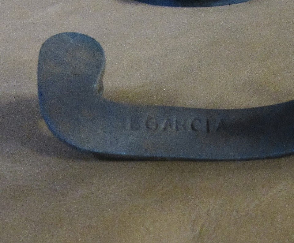 E Garcia Indian Chief Brown Finish Silver Spurs | eBay