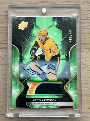 Viktor Arvidsson 2019-20 SPx Materials Auto #06/49 | eBay