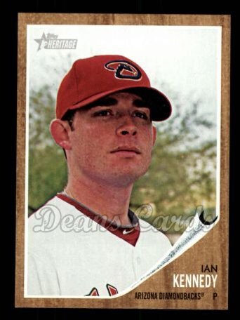 2011 Topps Heritage #458 Ian Kennedy Diamondbacks SHORT-PRINT 8 - NM/MT ...