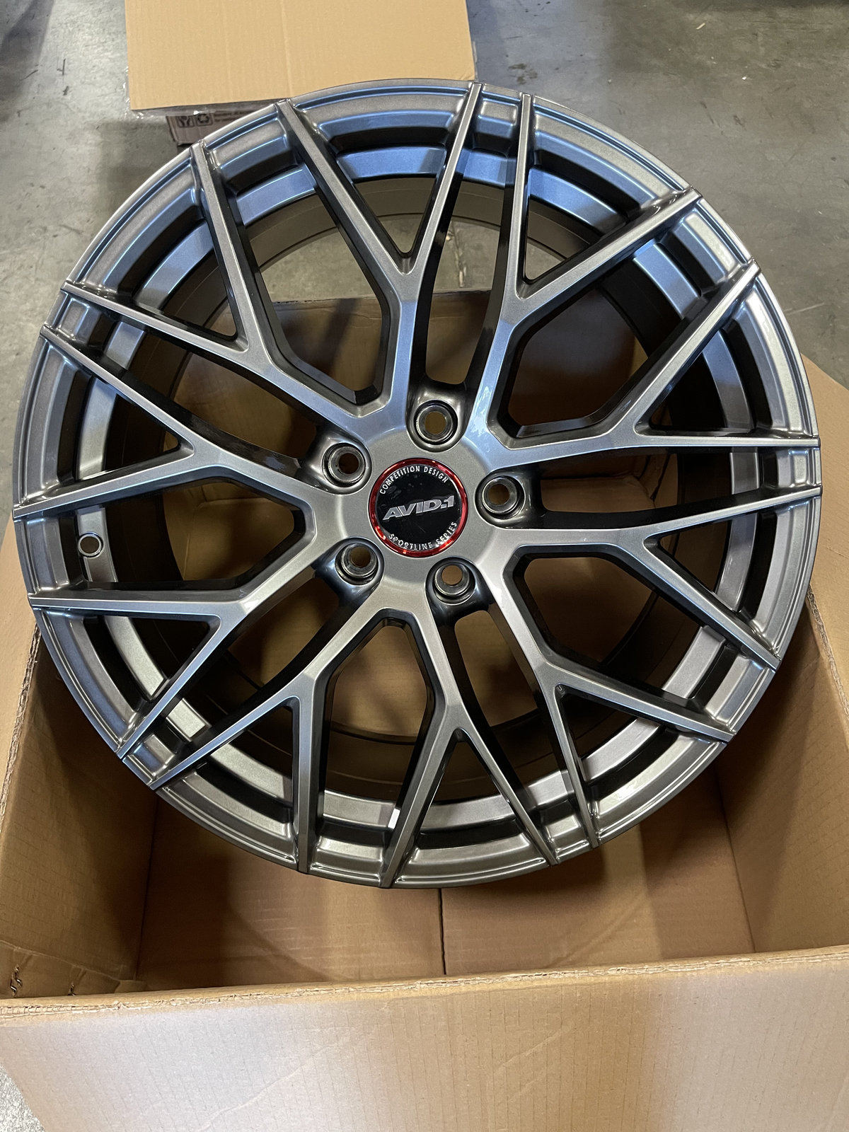 One 18x8.5 +35 Avid.1 SL03 5x114.3 Hyper Black Wheel (Used) | eBay