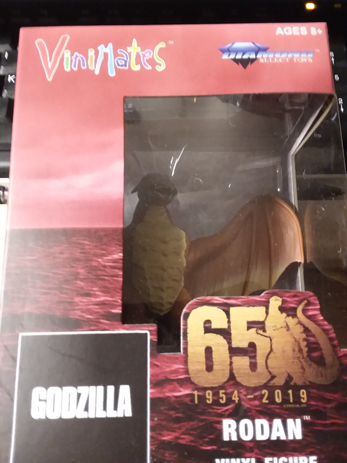 RODAN VINIMATES GODZILLA FIGURE 4 1/2 INCHES TALL UNOPENED IN ORIGINAL ...