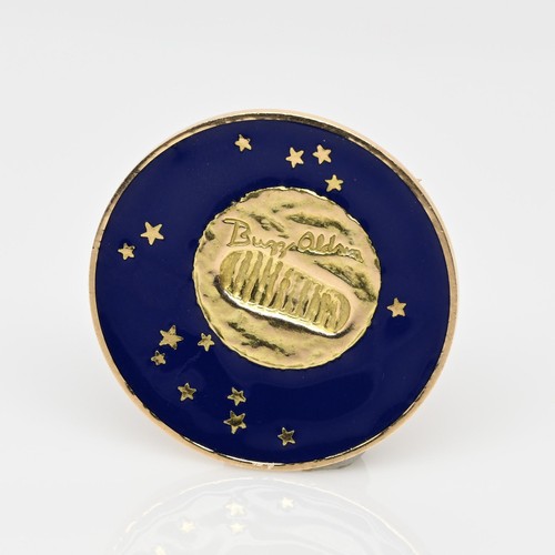 1969 Tiffany &Co Buzz Aldrin Moon Landing Commemorative Blue Enamel 14K ...
